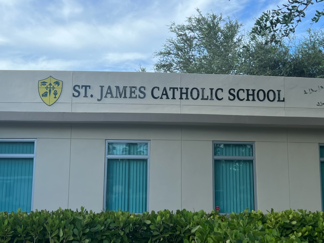 Signage Donated by the Class of 2022 - St James Catholic School